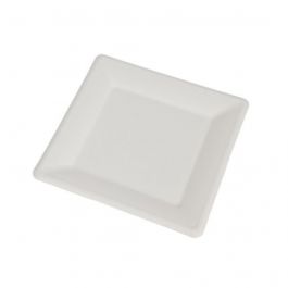 Disposable Paper Square Plate 20x20 cm Bio-Eco 500 pcs | TNTGiusky